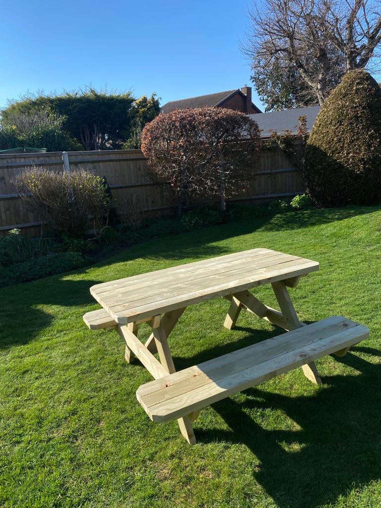 Wooden Bench A frame Extra 8 seat – BenchUK LTD