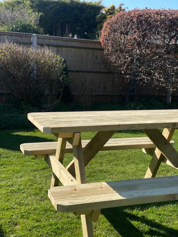 Wooden Bench A frame Extra 6 seat – BenchUK LTD