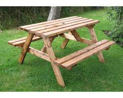 Wooden Bench A Frame – Economy 6 seat – BenchUK LTD