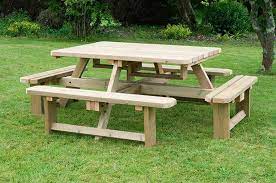 Square Wooden Benches – BenchUK LTD