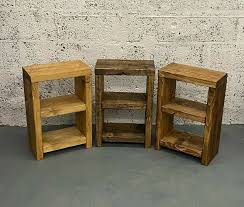 Wooden Rustic Bedside Table – BenchUK LTD